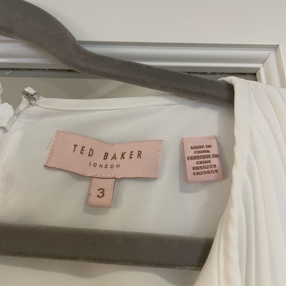 A Line Ted Baker Tea Length Smock Front Dress - Gem